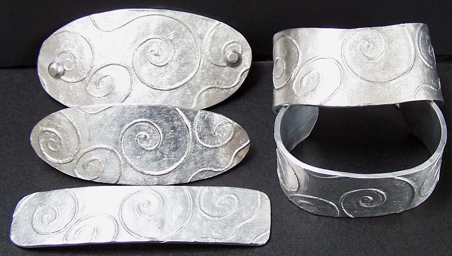 Cornerstone Forge Hand Hammered Aluminum Jewelry